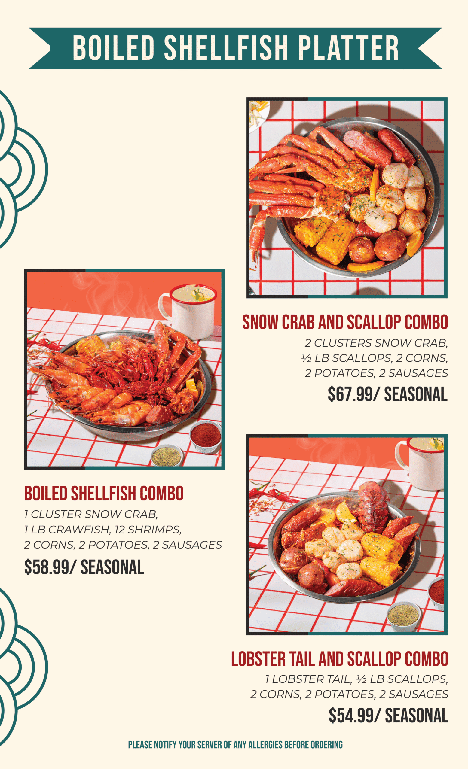 Menu – Hot Cajun Crawfish