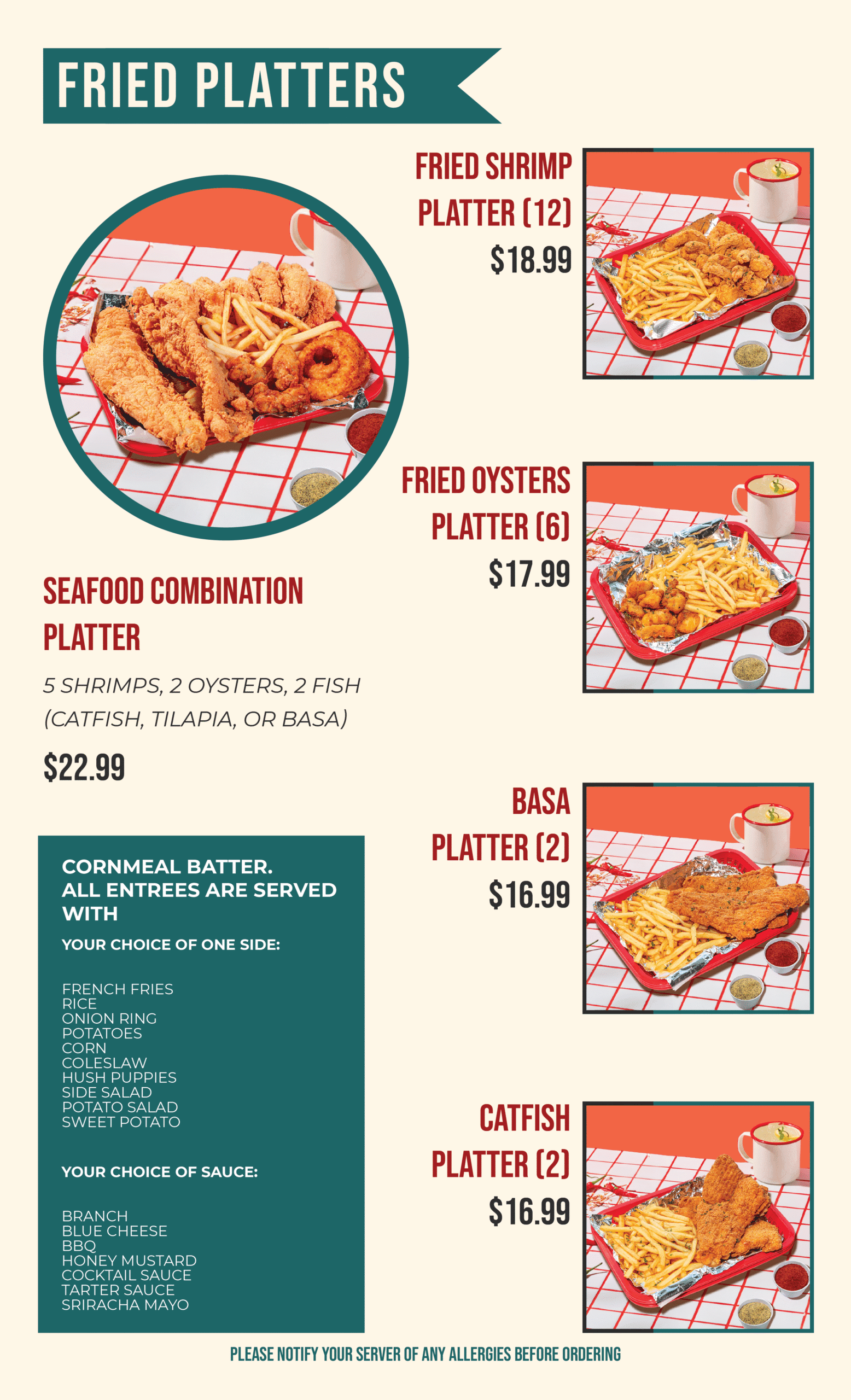 Menu – Hot Cajun Crawfish
