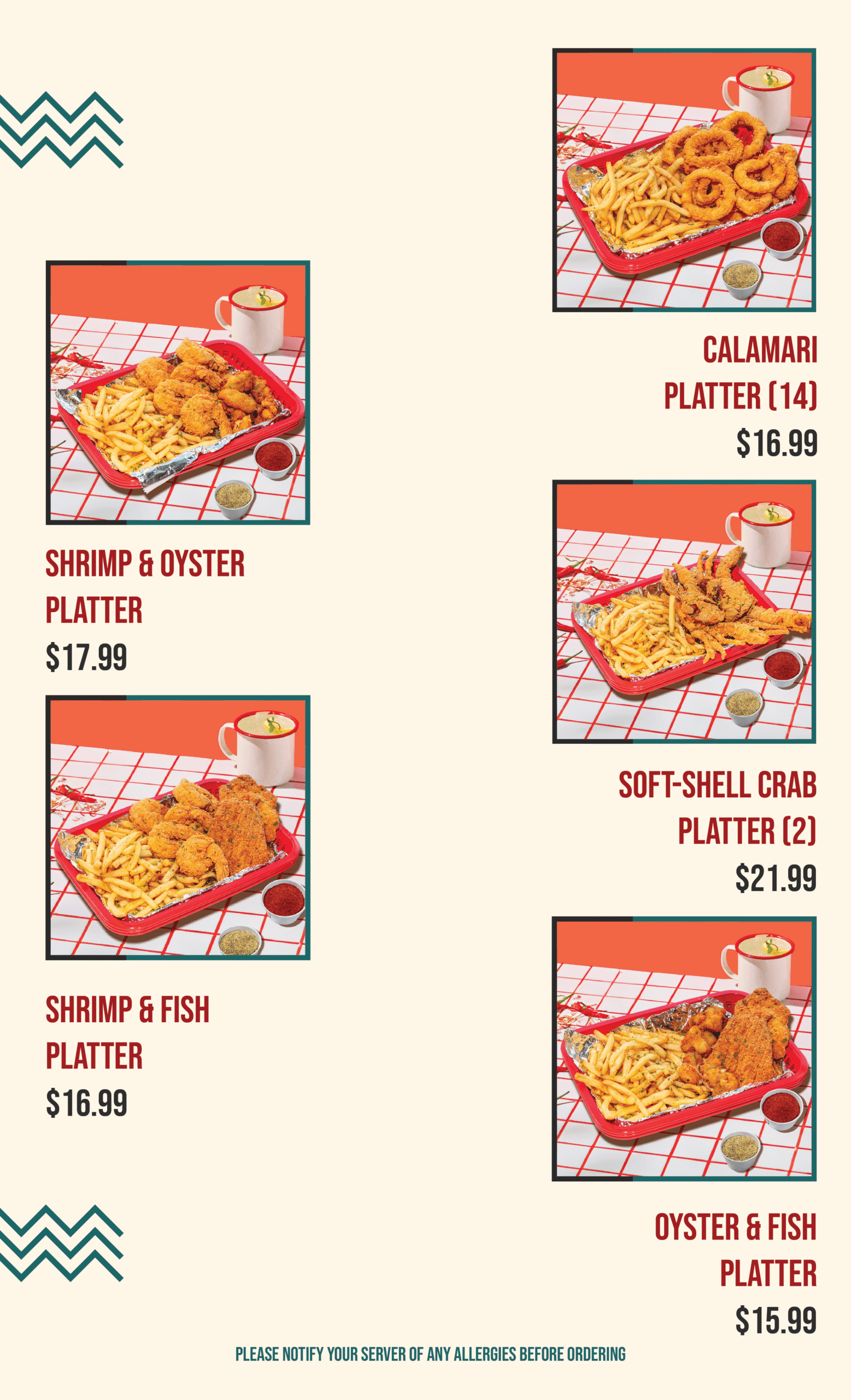 Menu – Hot Cajun Crawfish